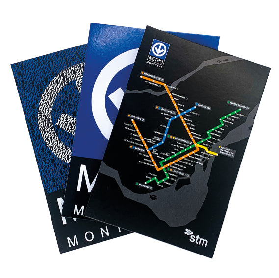 POSTCARDS - METRO MAP– BOUTIQUESTM.COM