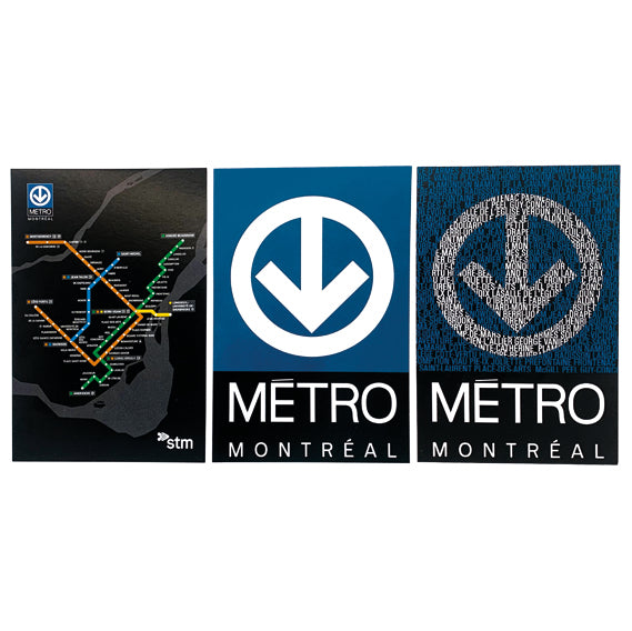 POSTCARDS - METRO MAP– BOUTIQUESTM.COM